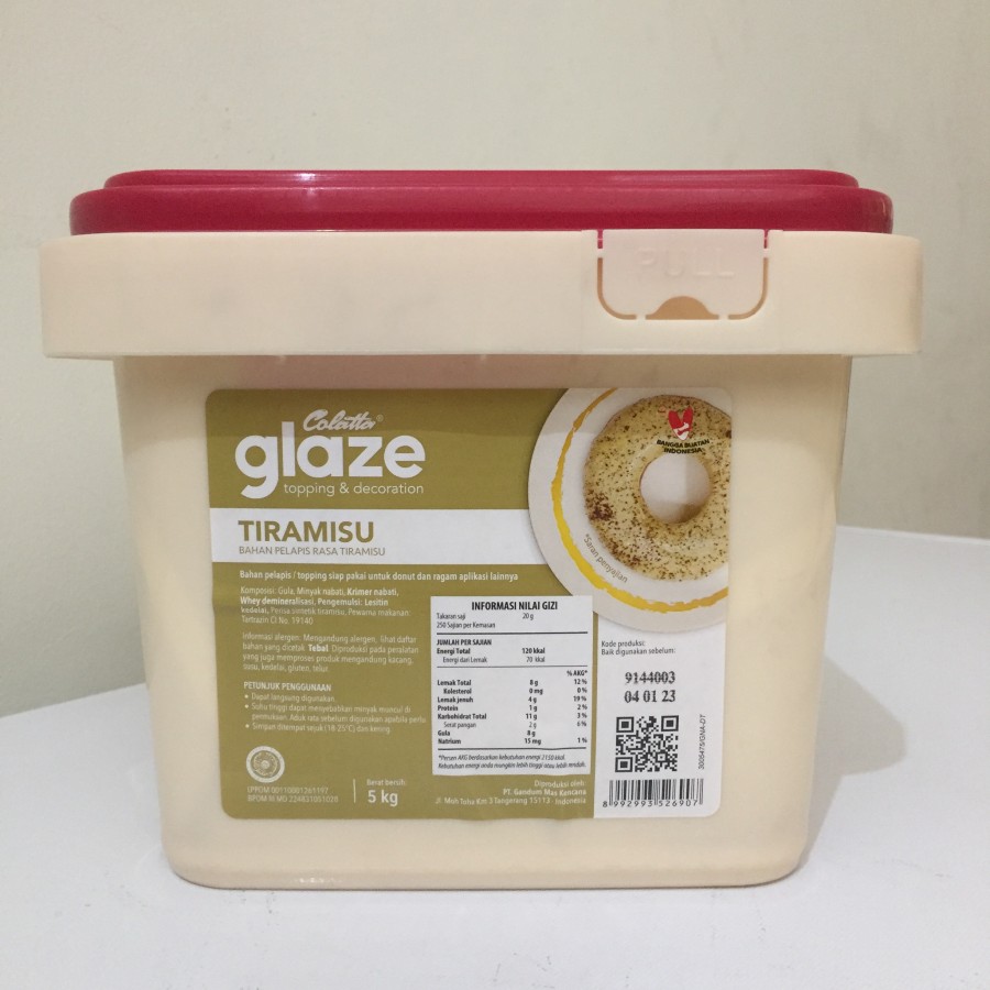 COLATTA DIP GLAZE TIRAMISU TIRAMISSU 250 GR - TOPPING DONAT | Lazada ...