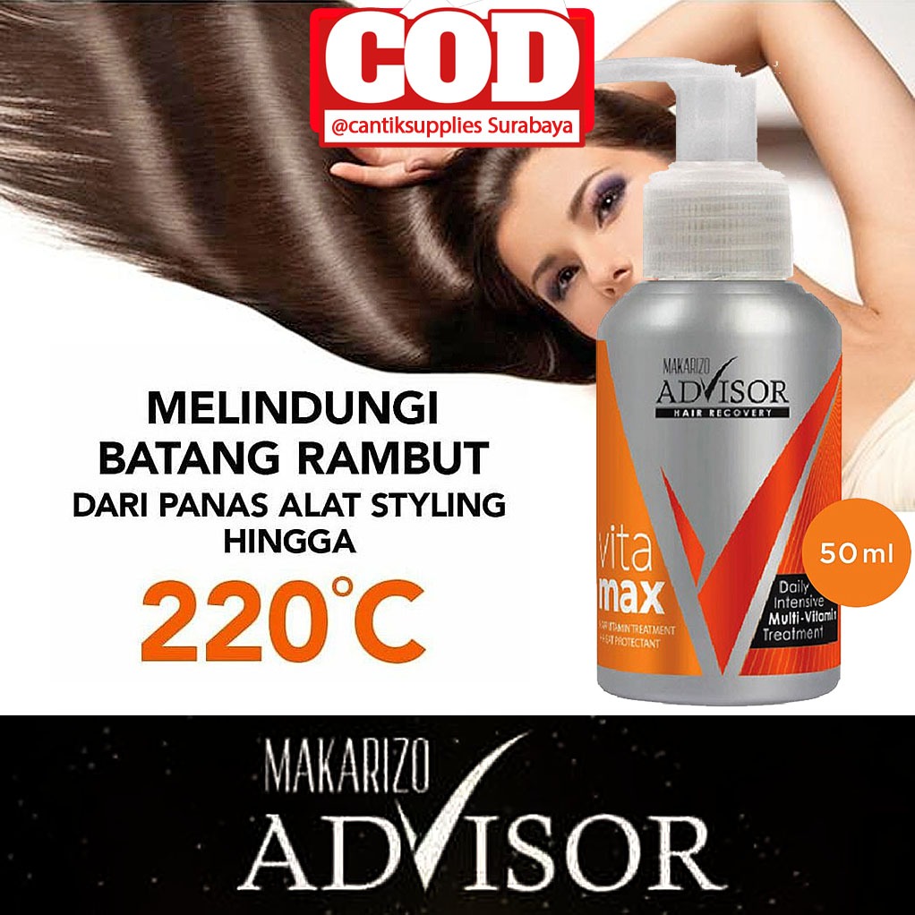 Makarizo Hair Recovery Vitamax 50ml Vitamin Rambut Suplemen Perawatan ...