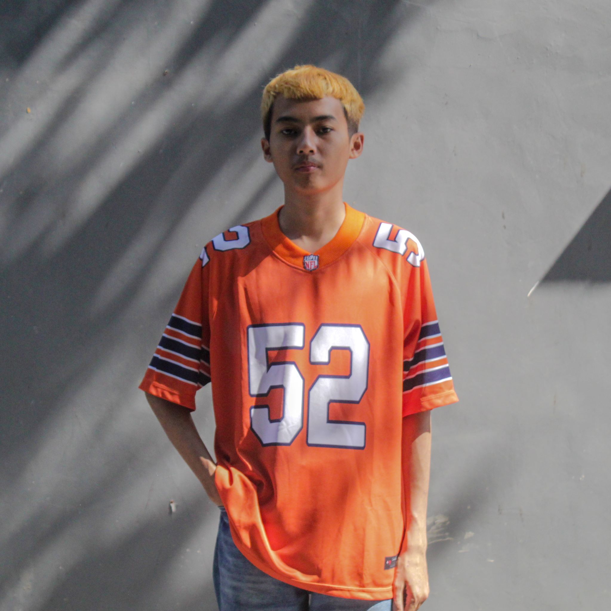 Jersey Oversize NFL American Football Orange Gratis Ganti Nomor Dan ...