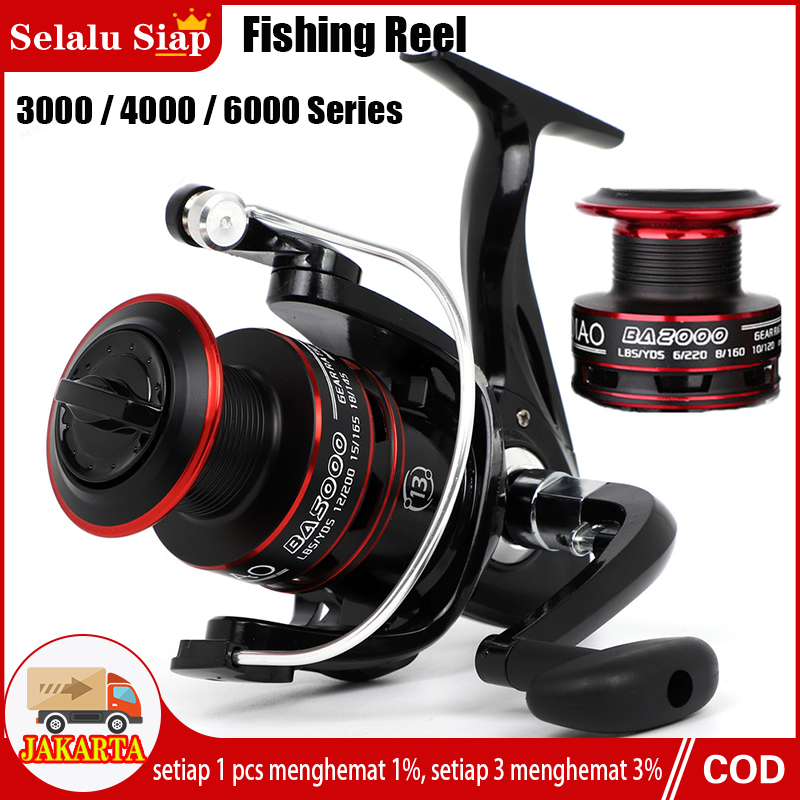 ( COD, Dalam Stok )1000 2000 3000 4000 5000 6000 Series 13 Bearing Reel ...