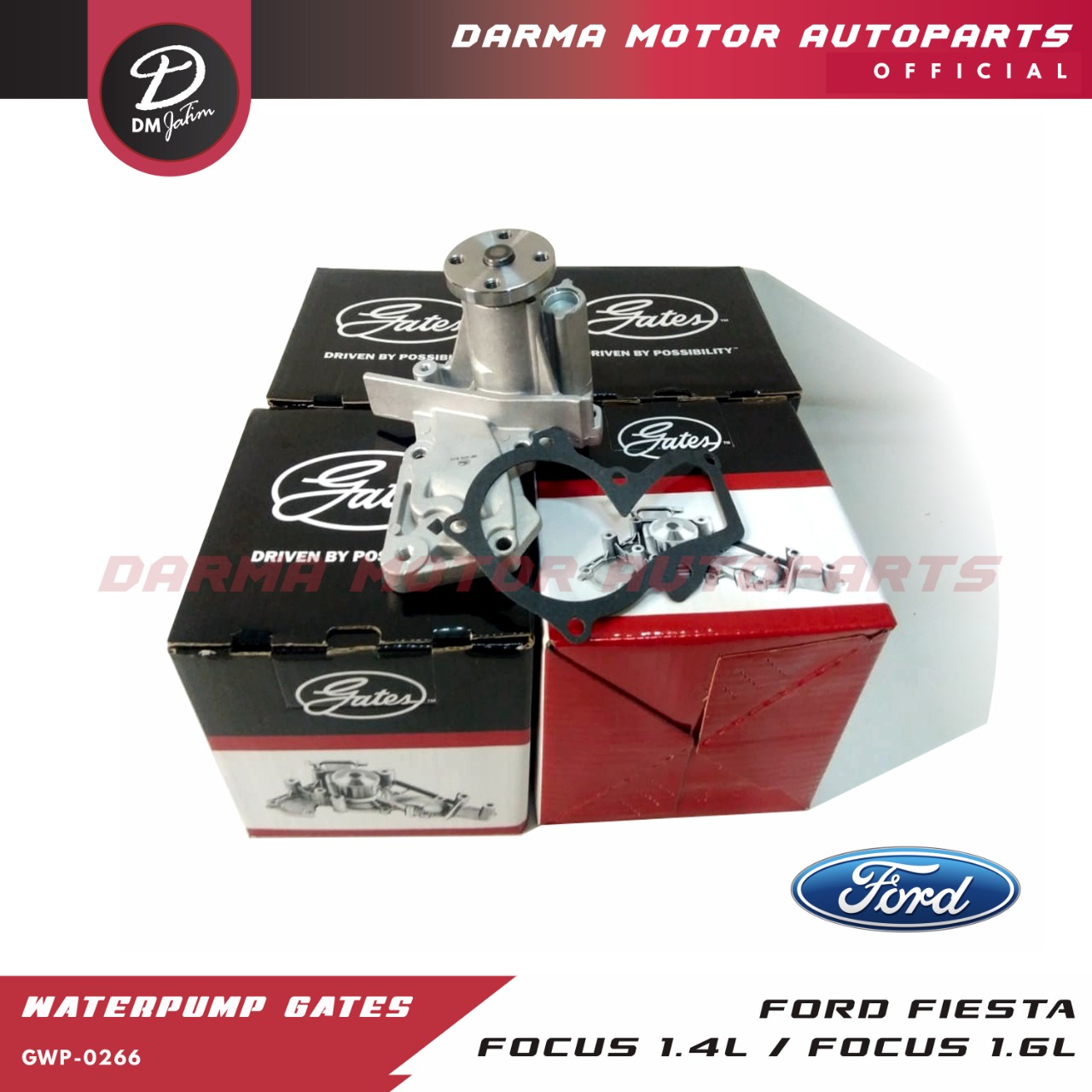 Pompa air waterpump Gates original Ford Fiesta Ford Focus 1.4 1.6 ...