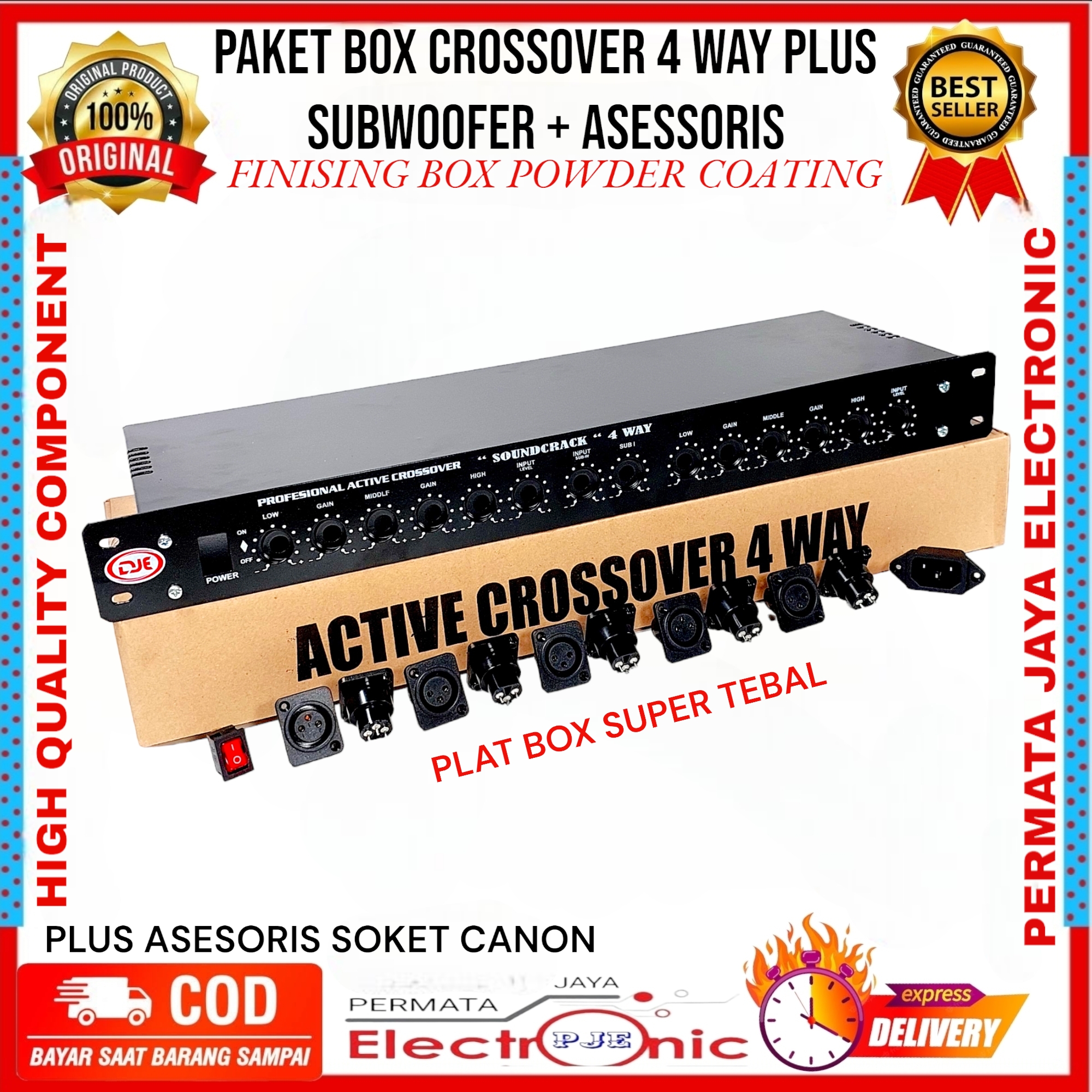 Paket Box Crossover 4 Way Plus Subwoofer Asessoris Socet Canon Plat Box ...