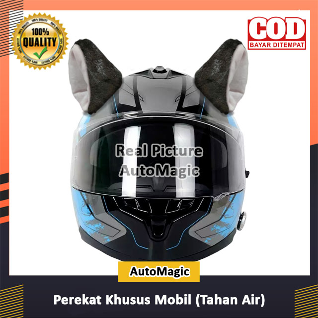 Helm Kuping Kucing isi 2 pics Bulu Import Korea Lembut Kuat (Original ...