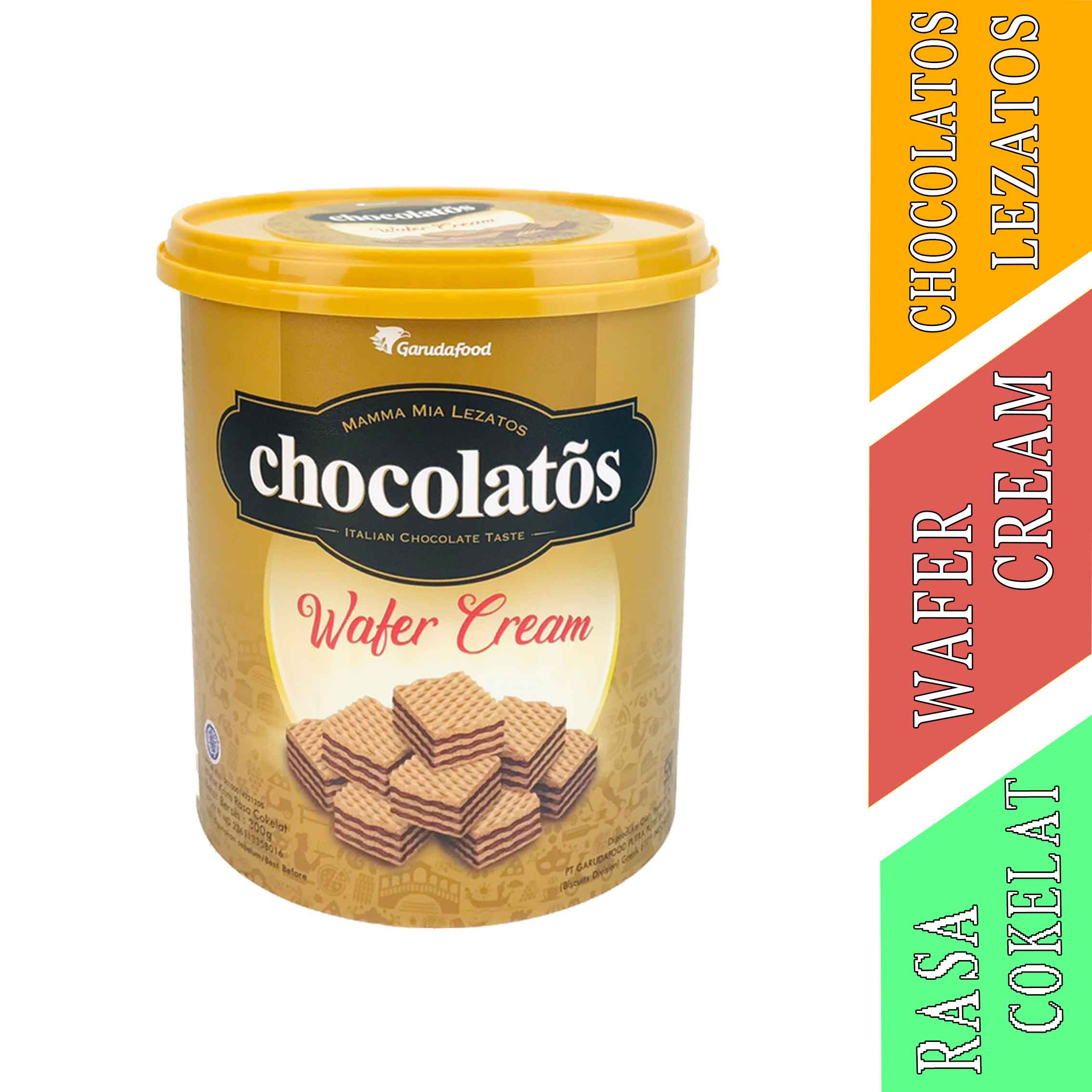 Biskuit Wafer Chocolatos- Wafer Coklat- Chocolatos Wafer Coklat 300g ...