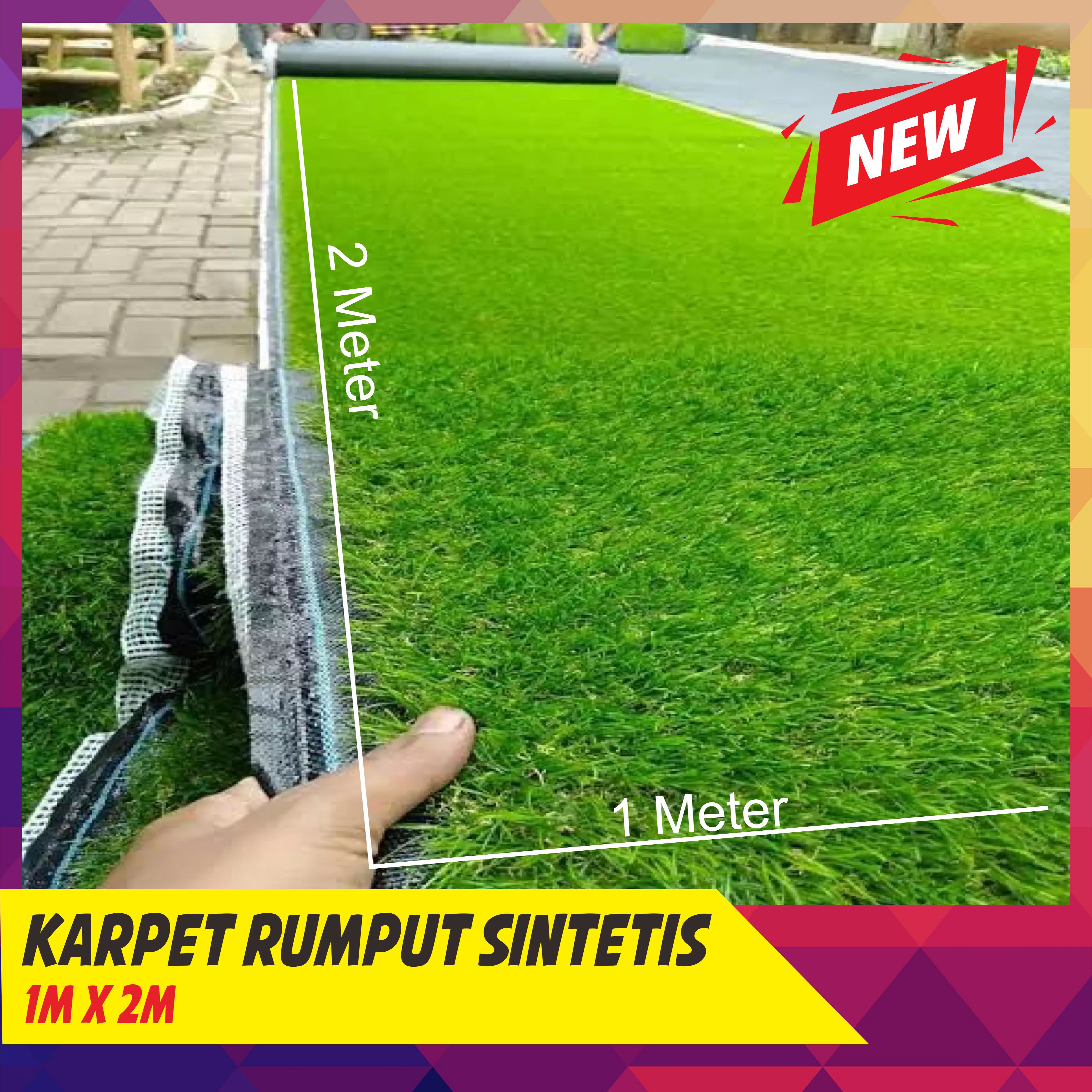 Rumput Sintetis Jepang 2 M , Karpet Rumput Sintetis 2 Meter , Rumput ...