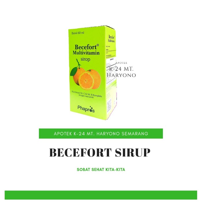 Becefort Sirup 60 ML - Multivitamin Pertumbuhan Anak | Lazada Indonesia