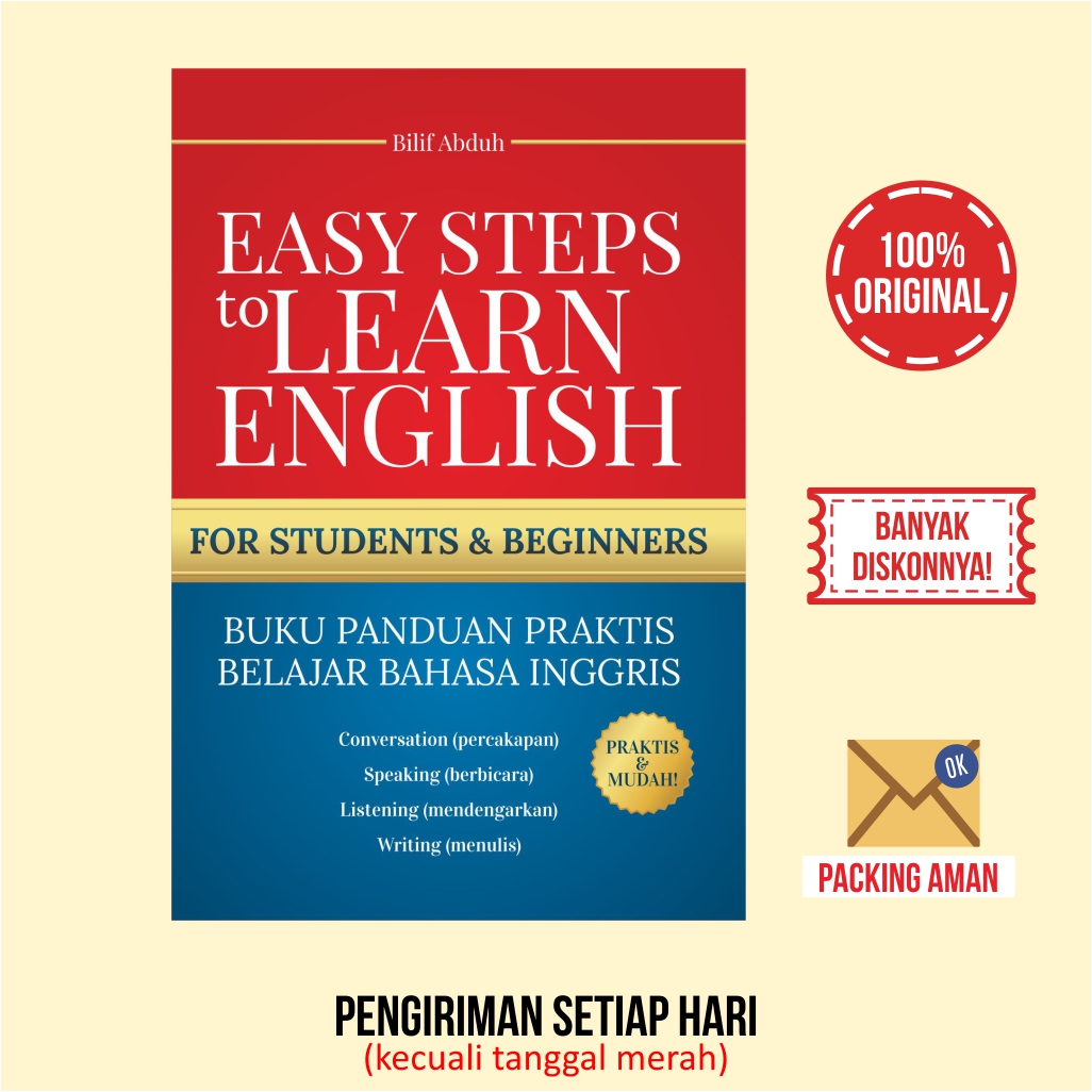 Buku Belajar Bahasa Inggris Easy Steps To Learn English For Students 
