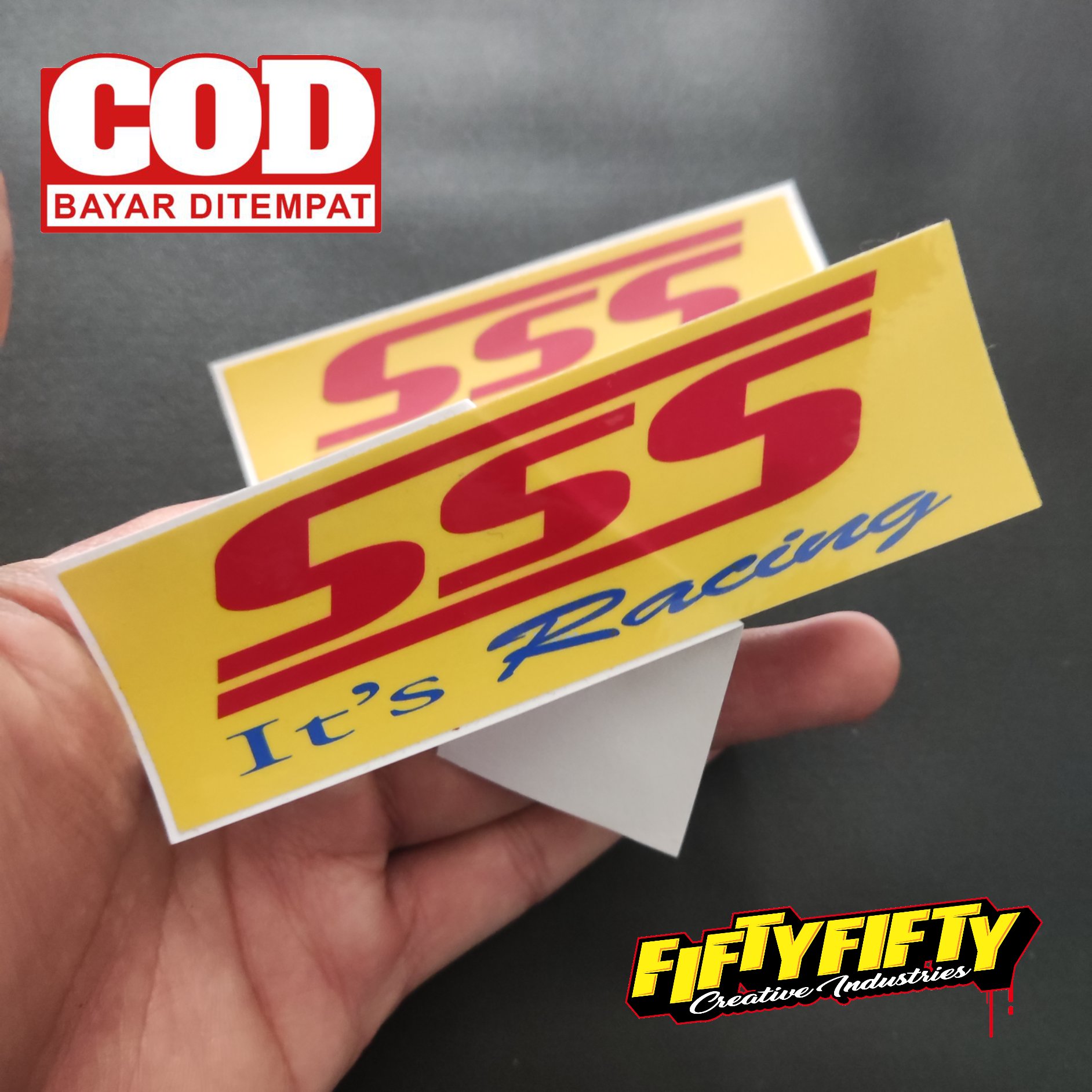 Stiker Print Cut SSS Stiker Printing Laminasi Glossy Tahan Air Stiker ...