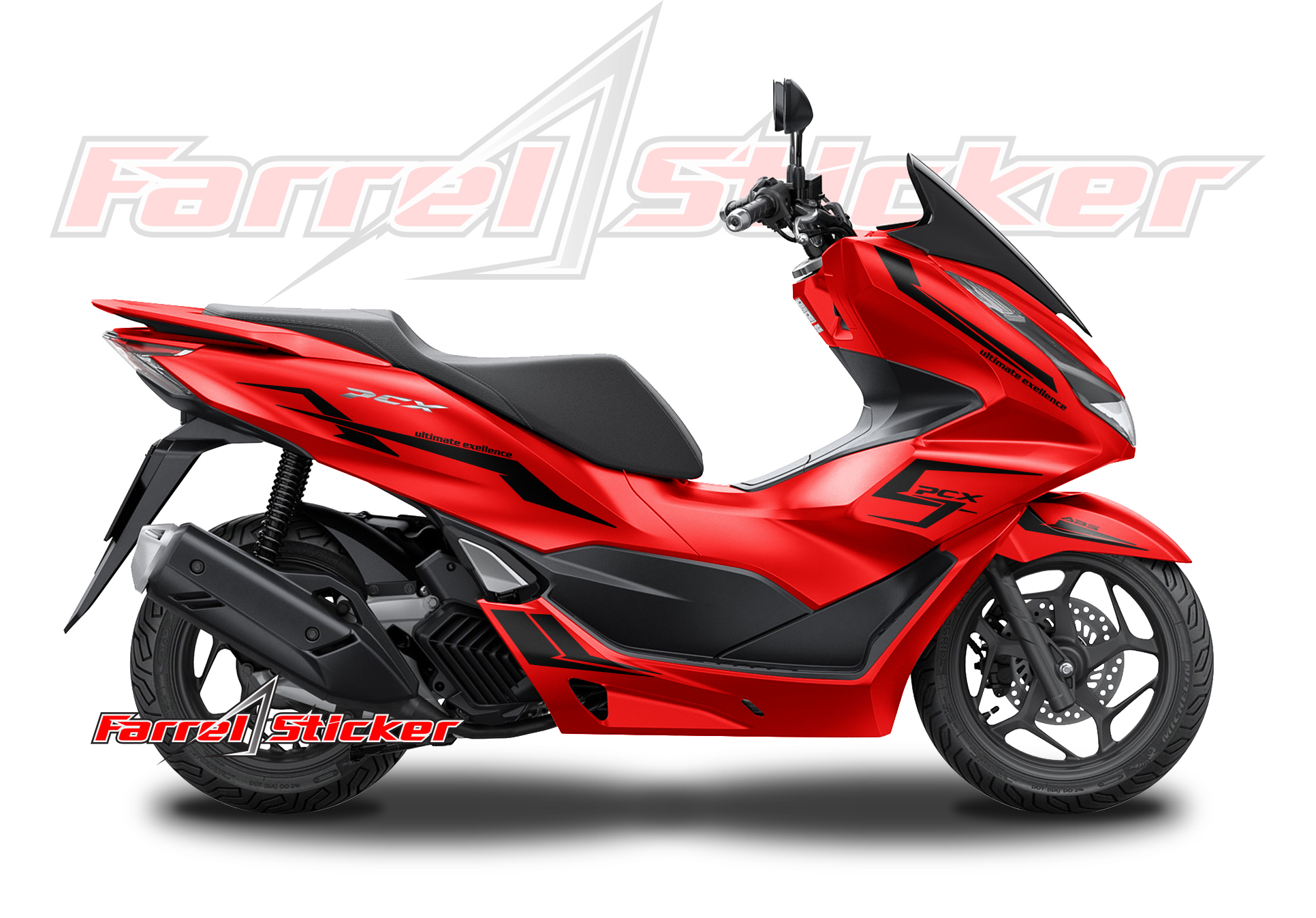 stiker pcx sticker stripping PCX 160 MERAH ct 01 | Lazada Indonesia