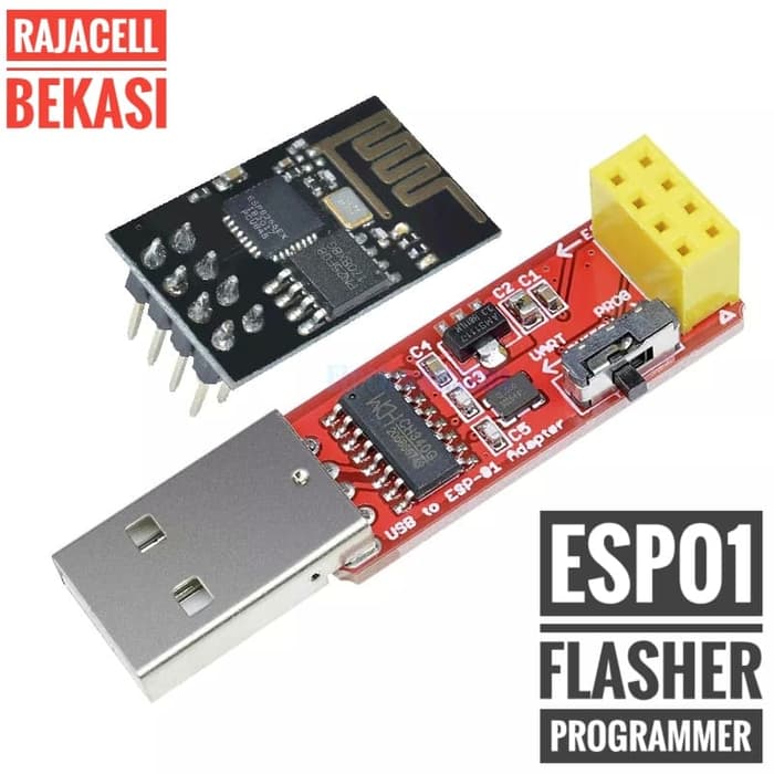 ESP01 Flasher Tools Programmer Adapter ESP-01 USB to Serial ESP8266 | Lazada Indonesia