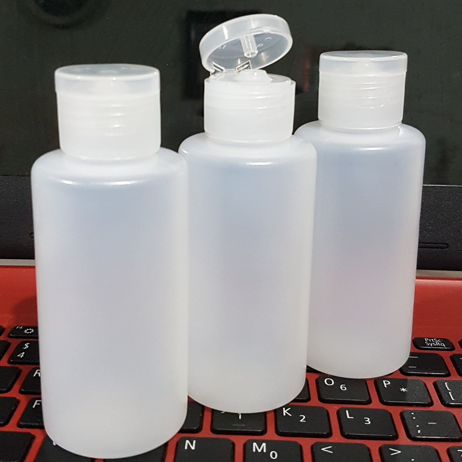 Botol kosong 100ml botol Fliptop 100ml putih susu Botol Hand Sanitizer ...