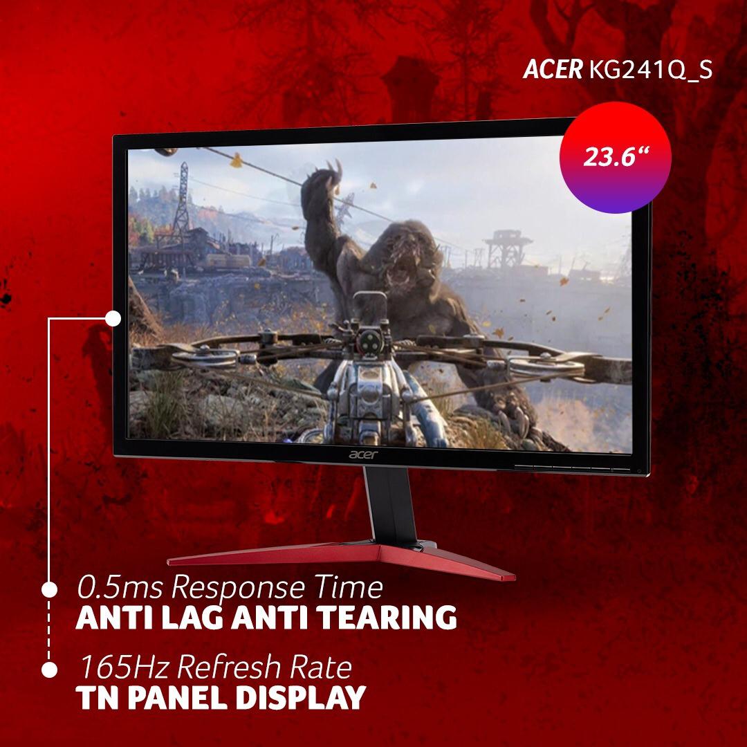 MONITOR LED 24 Inch ACER KG241QS 165Hz Full HD 0,5ms | Lazada Indonesia