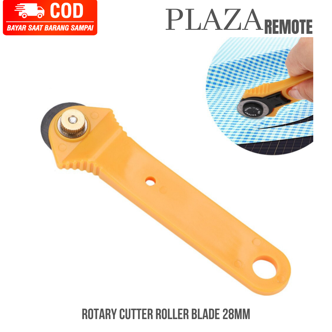 ALAT POTONG PUTAR KAIN KERTAS 360 DERAJAT Rotary Cutter Roller Blade 28 ...
