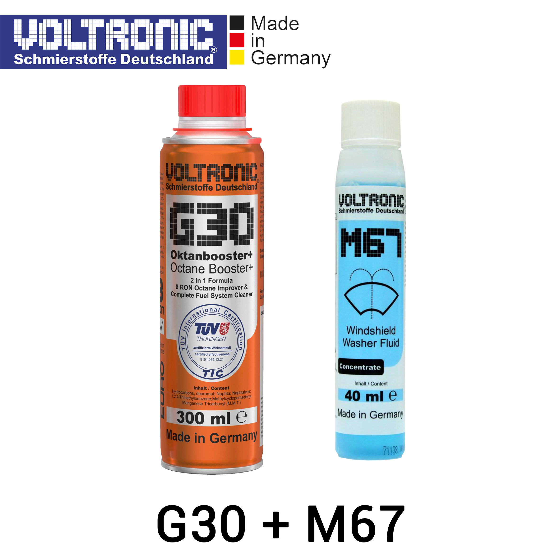 VOLTRONIC G30 + M67 Bundling Set; Octane Booster 8 RON & Complete Fuel System Cleaner - Cairan ...