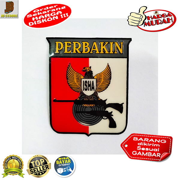 Stiker Logo Perbakin Timbul Perisai / Stiker Plat Instansi Lembaga ...