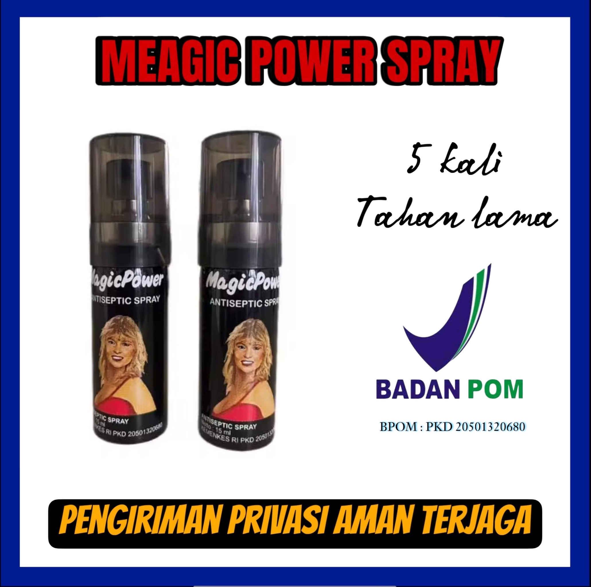 New Magic Power Spray 15ML / Magic Power Antiseptik Spray Tahan Lama ...