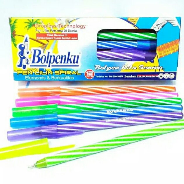 Pen Lilin Spiral Bolpenku Per Lusin | Lazada Indonesia