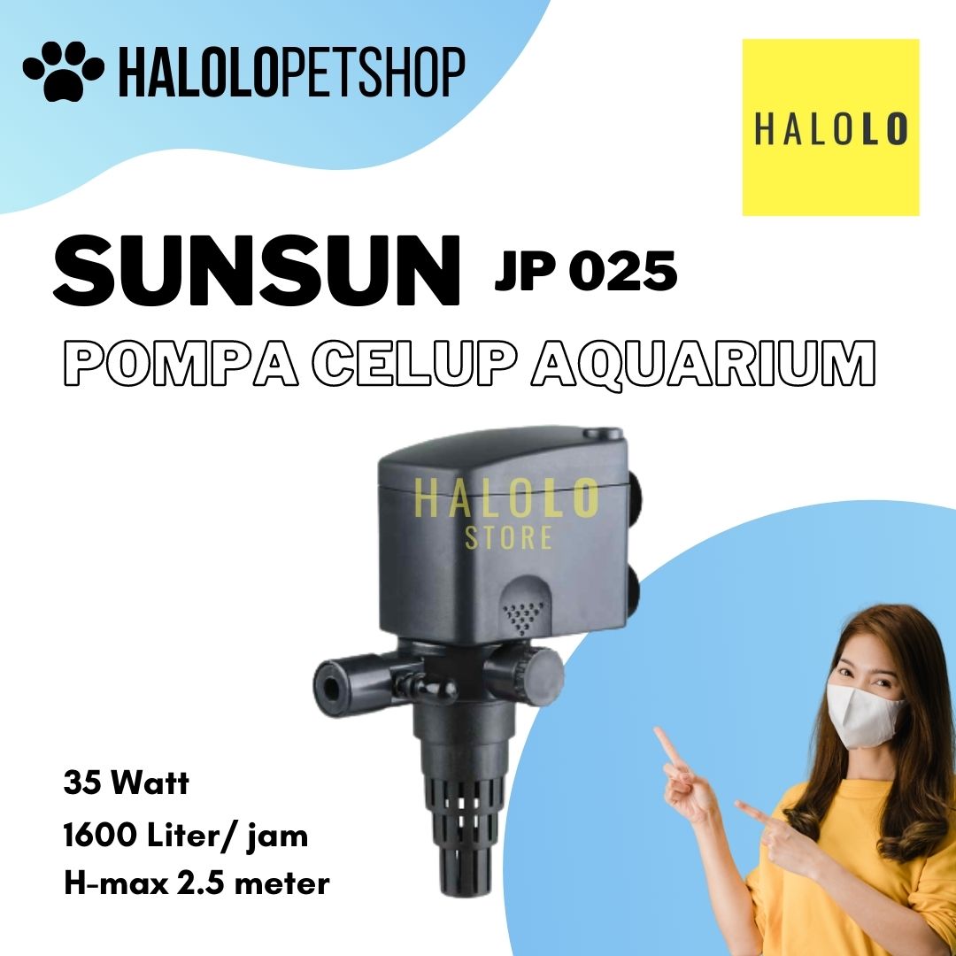 SUNSUN JP 025 Pompa Filter Aquarium Celup Powerhead Gantung 1600 Liter | Lazada Indonesia