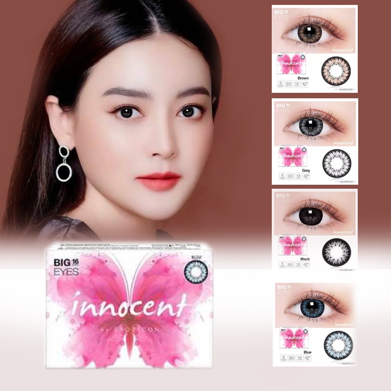 Softlens X2 Innocent Normal Big Eyes 16MM - Softlens Mata 1 Paket ...