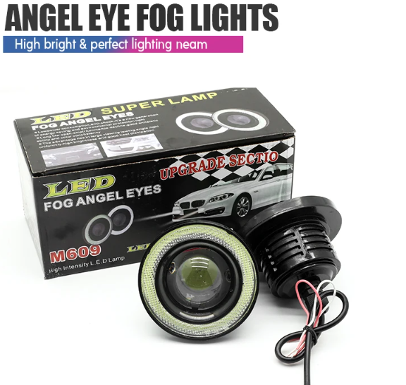 Foglamp LED Angel Eyes 76mm 89mm Inch Projector Universal Mobil ...
