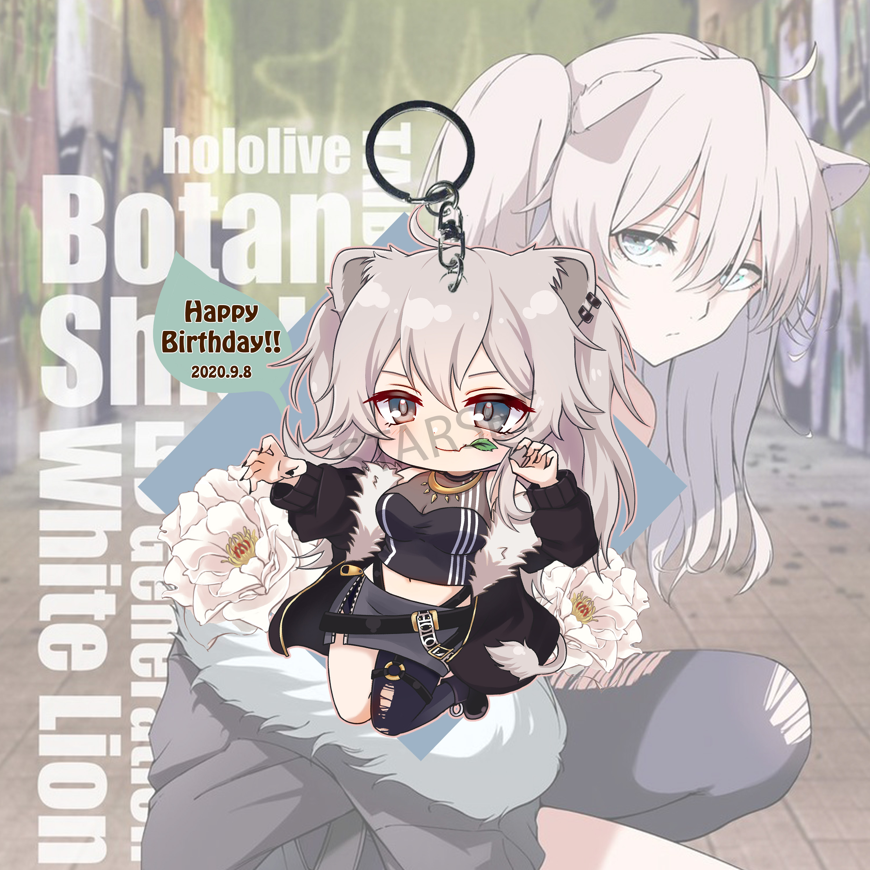 Gantungan Kunci Hololive Shishiro Botan - Ganci Hololive Vtuber - Key ...