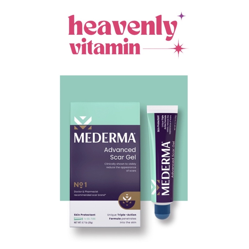(ORIGINAL USA) Mederma Advanced Scar Gel for Old and New Scars - 20 gr ...