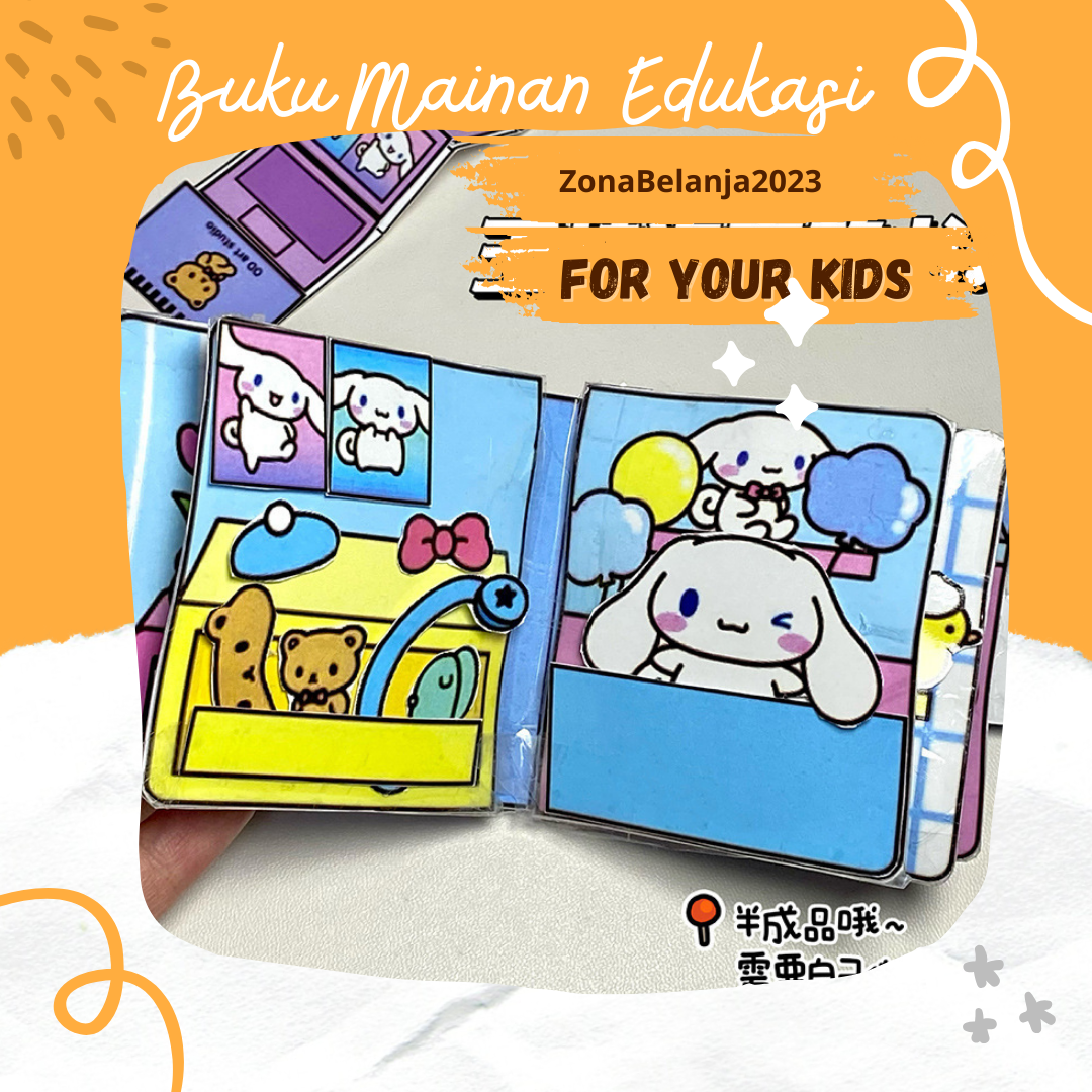 BARU Souvenir DIY Buku Mainan Edukasi Sanrio Buatan Rumah Sanrio Cool ...