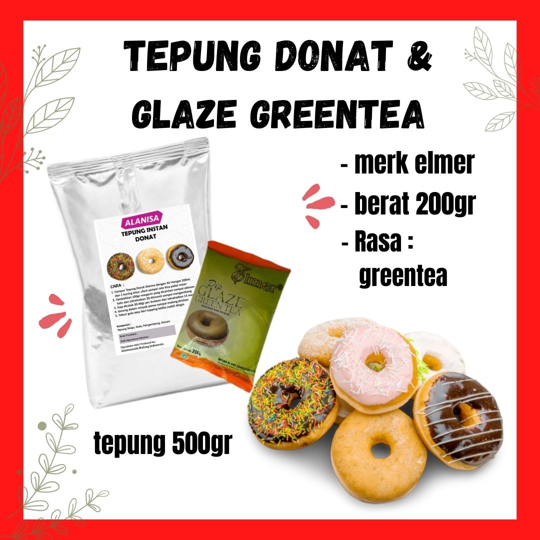 TEPUNG DONAT DAN GREENTEA TOPPING | Lazada Indonesia