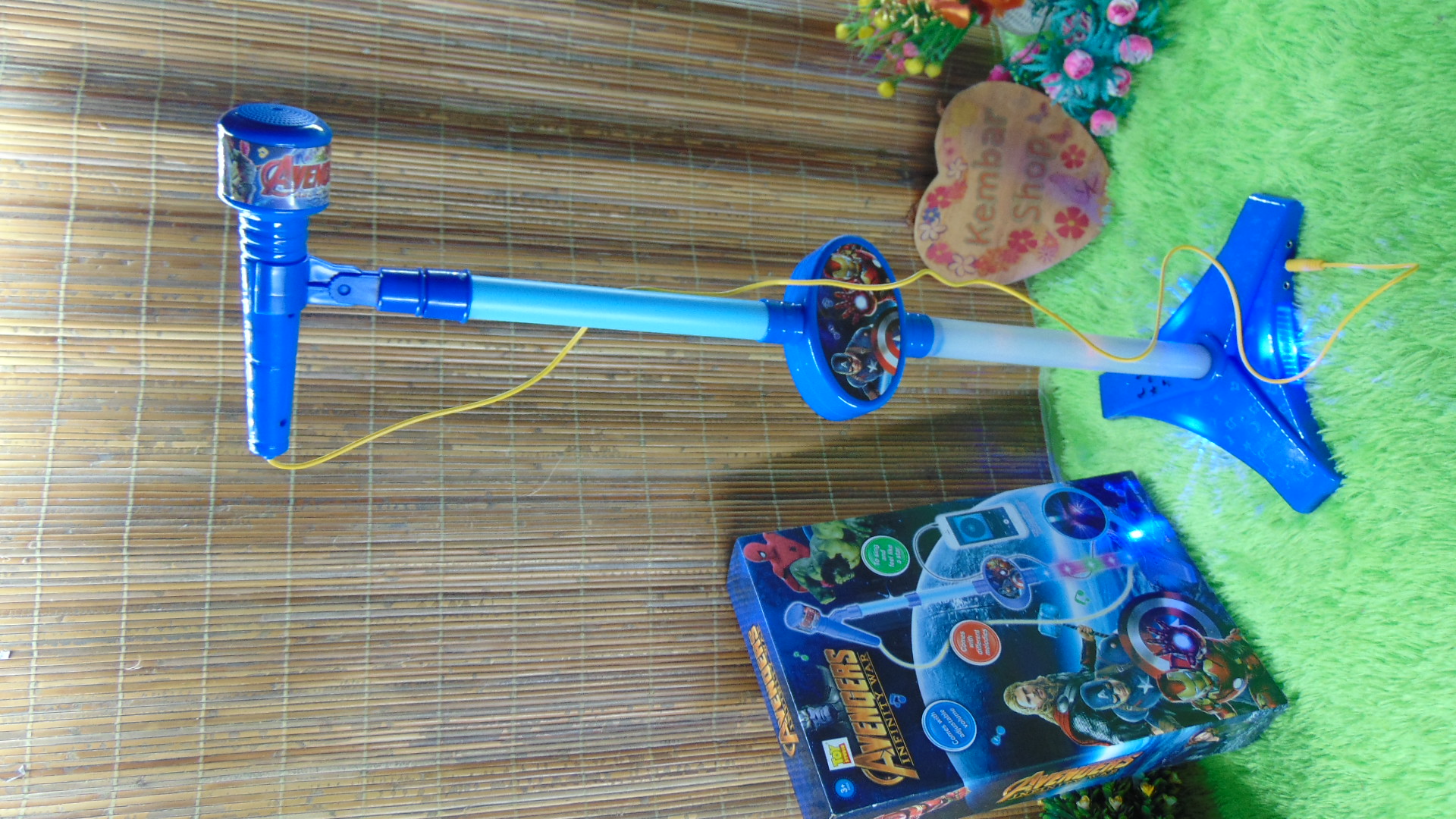 HD-8840 Mainan Edukasi Edukatif Anak Avengers microphone Bisa Nyala ...