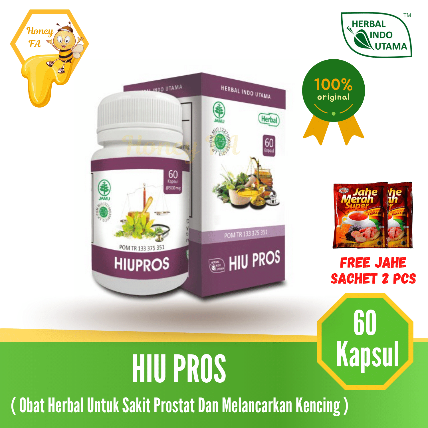 HIU PROS | Obat Prostat Herbal Alami | Lazada Indonesia