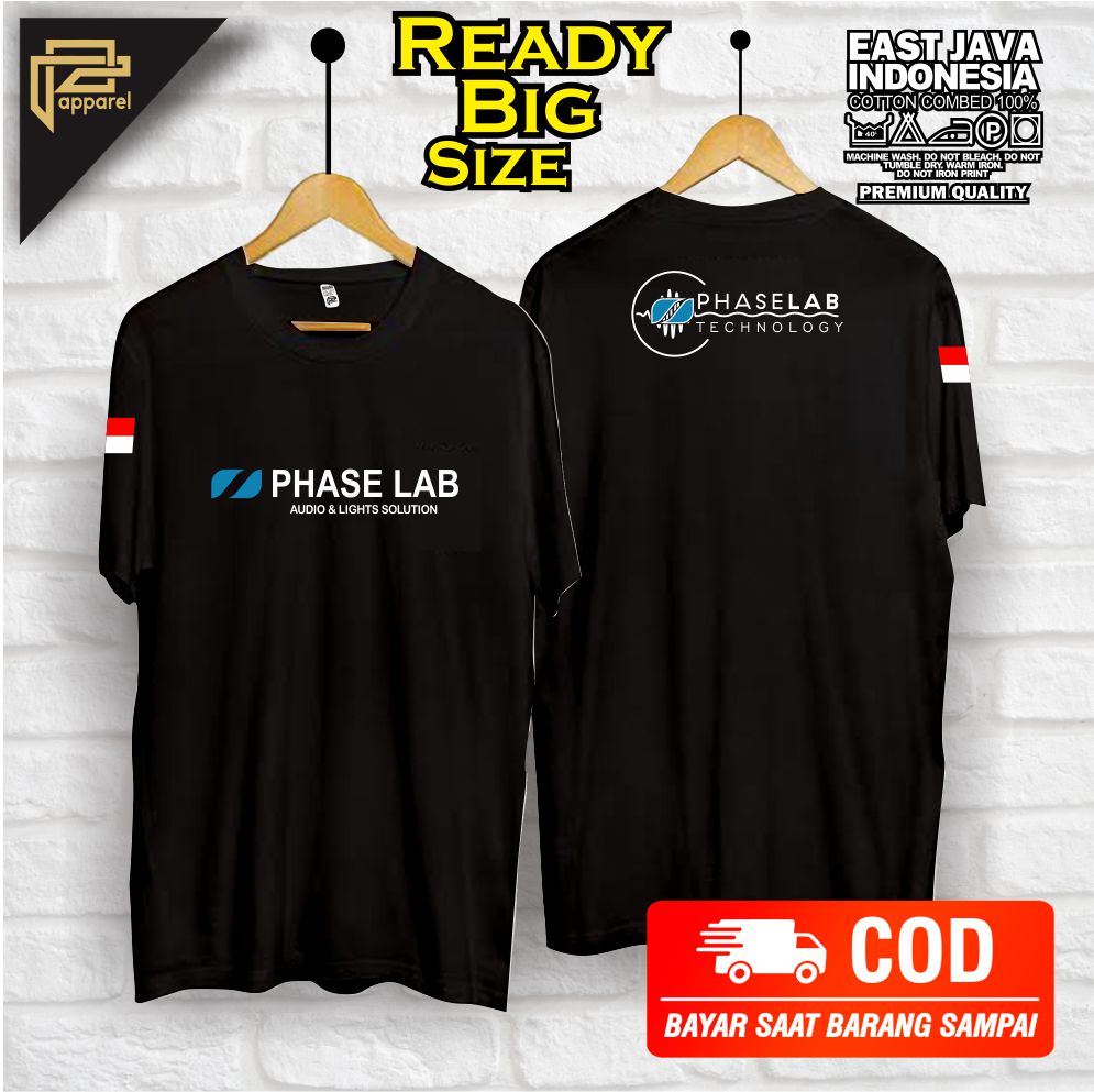 BAJU KAOS PHASE LAB AUDIO SOUND SYSTEM BAHAN ADEM | Lazada Indonesia