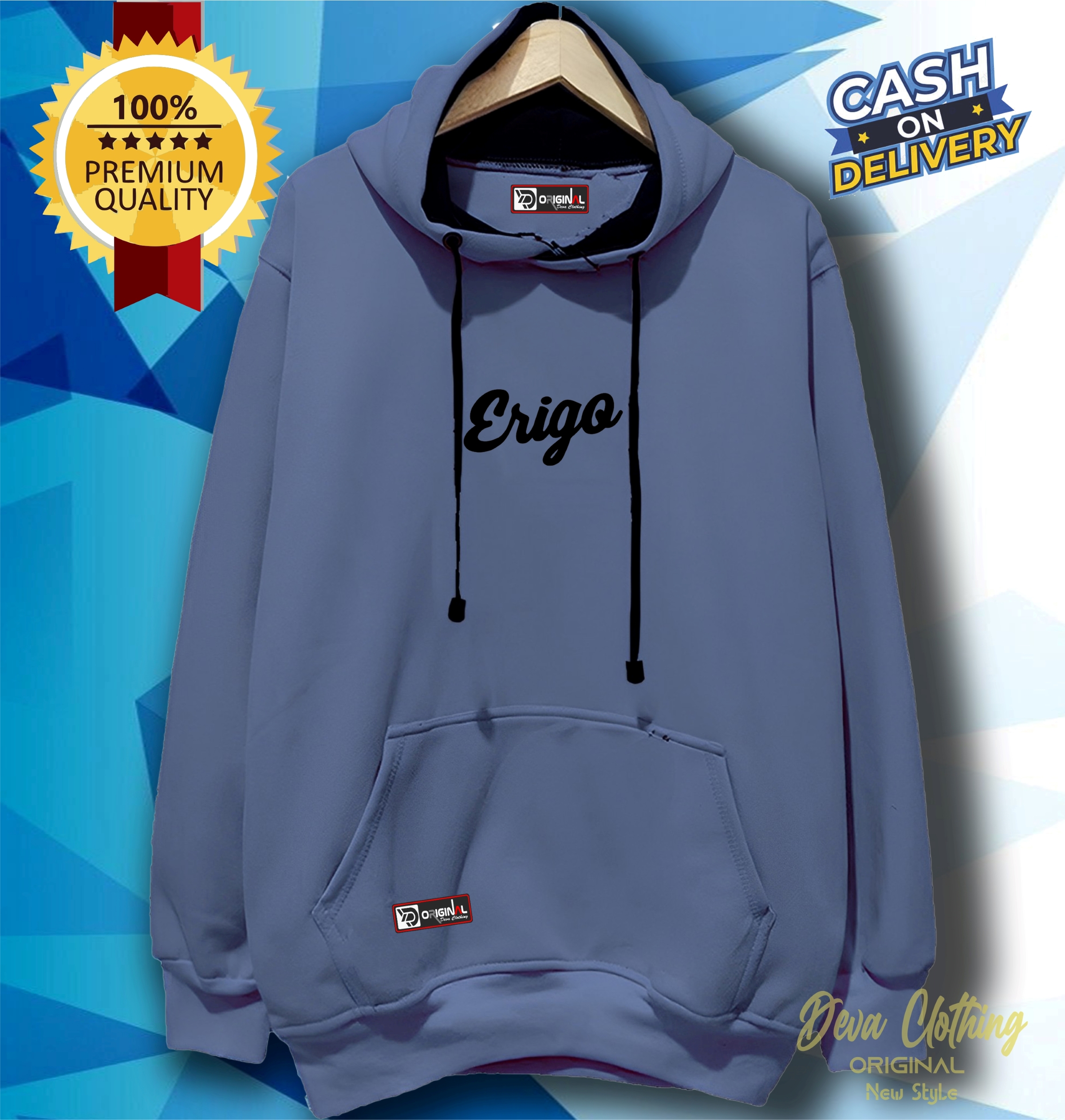 Sweater Hoodie Pria Distro Keren Unisex Cewek Cowok Bahan Tebal Tulisan ...