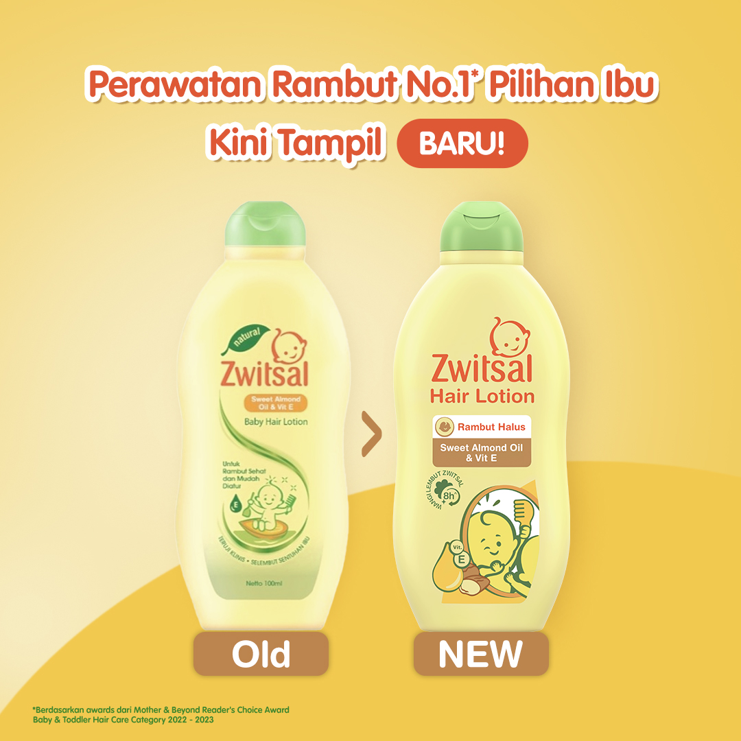 Zwitsal Baby Hair Lotion Sweet Almond Oil & Vit E Penumbuh Rambut Bayi ...