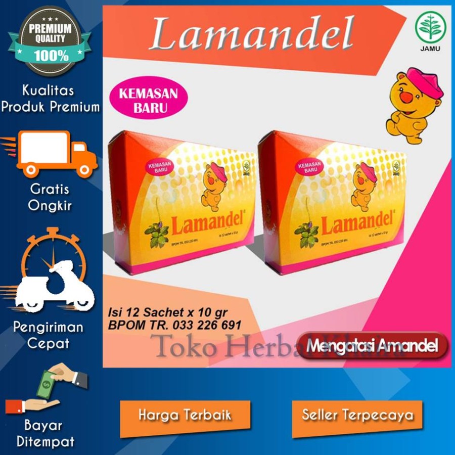 LAMANDEL SACHET OBAT AMANDEL ANAK DAN DEWASA PER BOX ISI 12 | Lazada ...