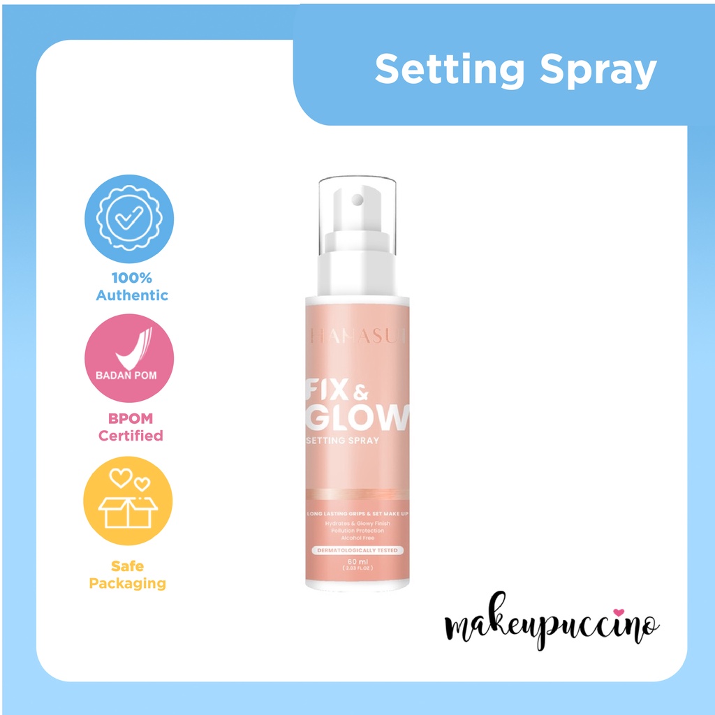 Hanasui Fix & Glow Setting Spray | Lazada Indonesia