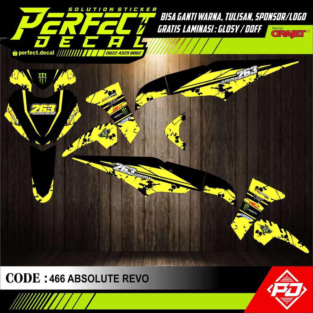 Decal Stiker Motor REVO X / FIT / ABSOLUTE REVO / REVO FI | Lazada ...