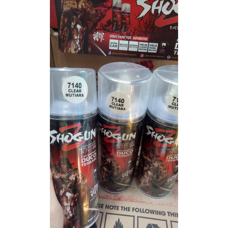 cat smprot duco shogunz pilok shogun z clear mutiara 7140 400cc clear ...