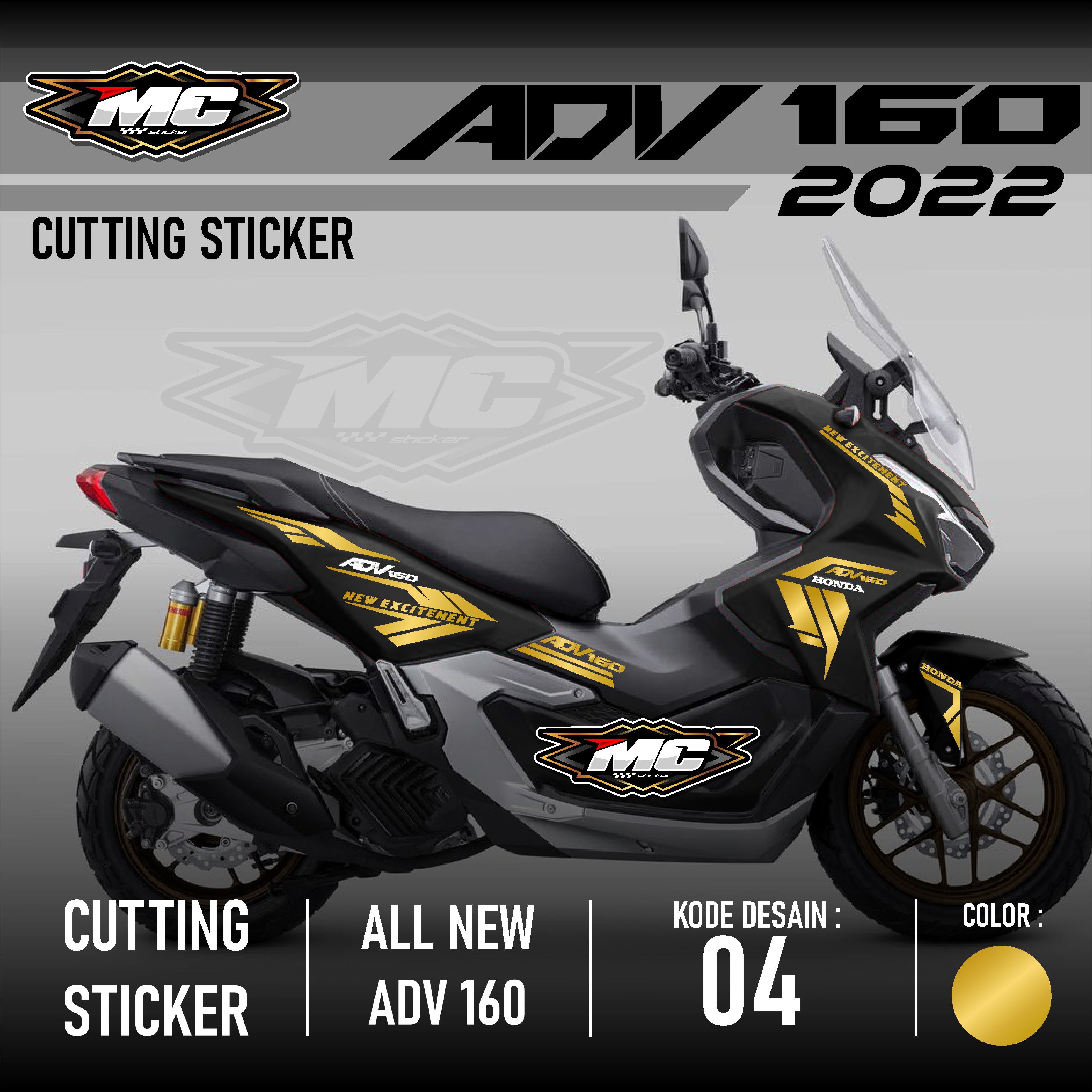 MC CUTTING STICKER ADV - Sticker Cutting ADV 160 Aksesoris Motor ADV ...