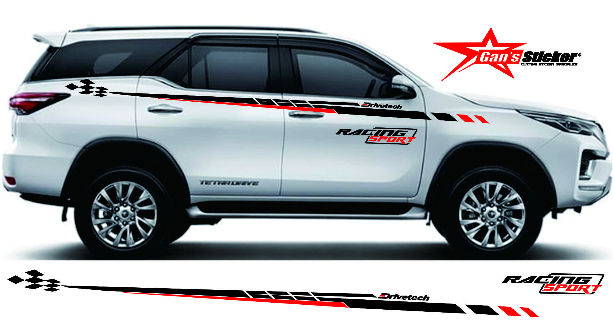 Sticker toyota fortuner aksesoris toyota fortuner sticker mobil ...