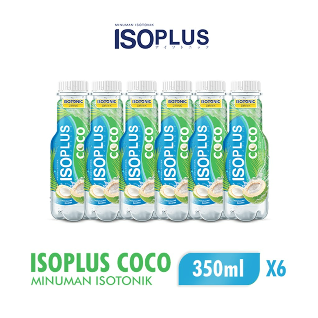 [Paket isi 6] ISOPLUS Isotonik Siap Minum Coco Botol 350ML | Lazada ...