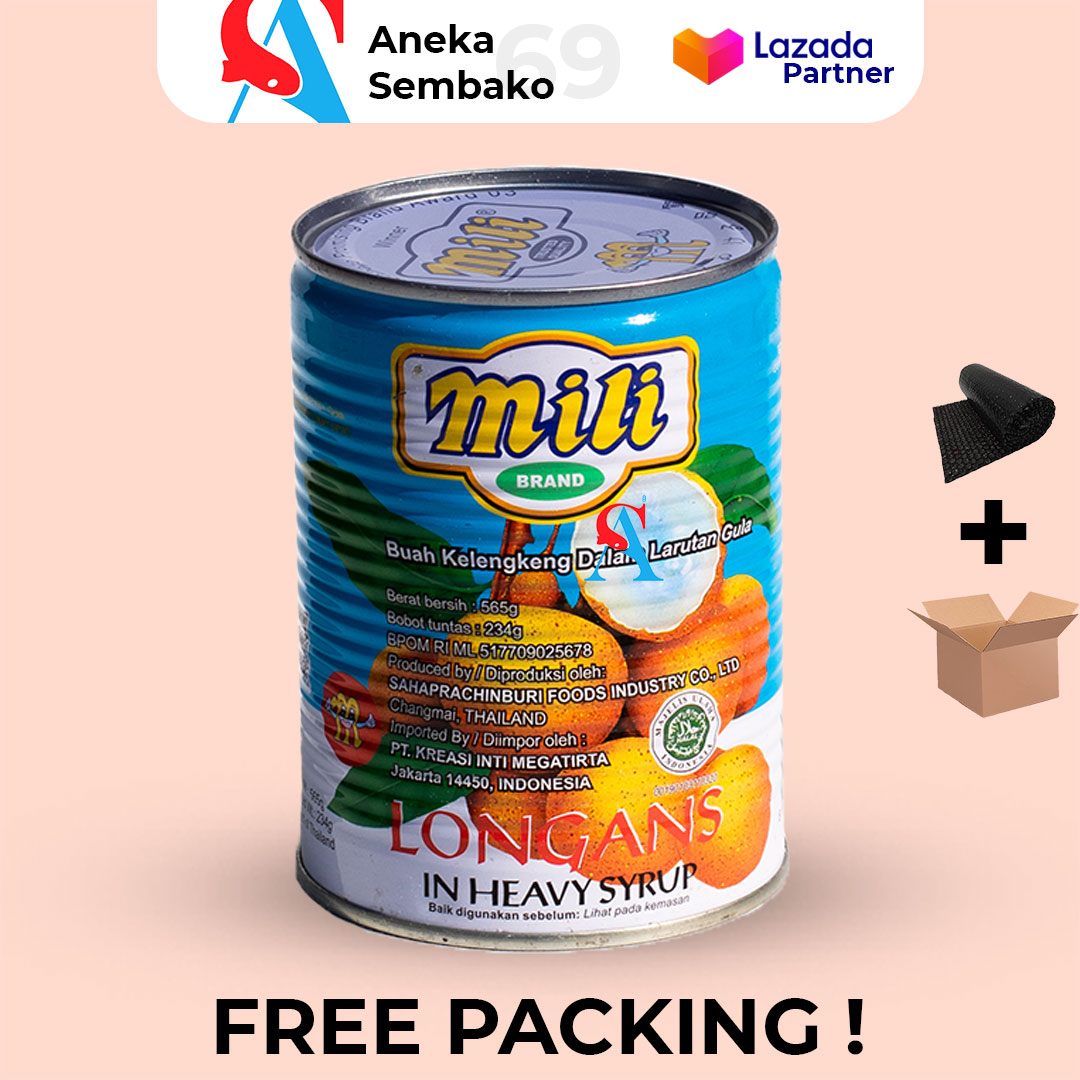 Mili Longan Buah Kaleng In Heavy Syrup 565g / Buah Lengkeng Kaleng 565 ...