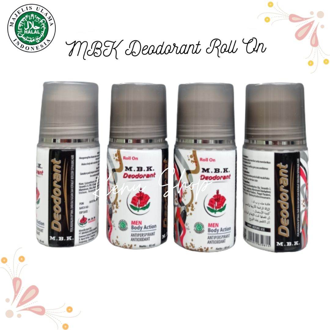 Deodorant , 4 MBK Roll On Original Penghilang Bau Ketiak Aman BPOM ...