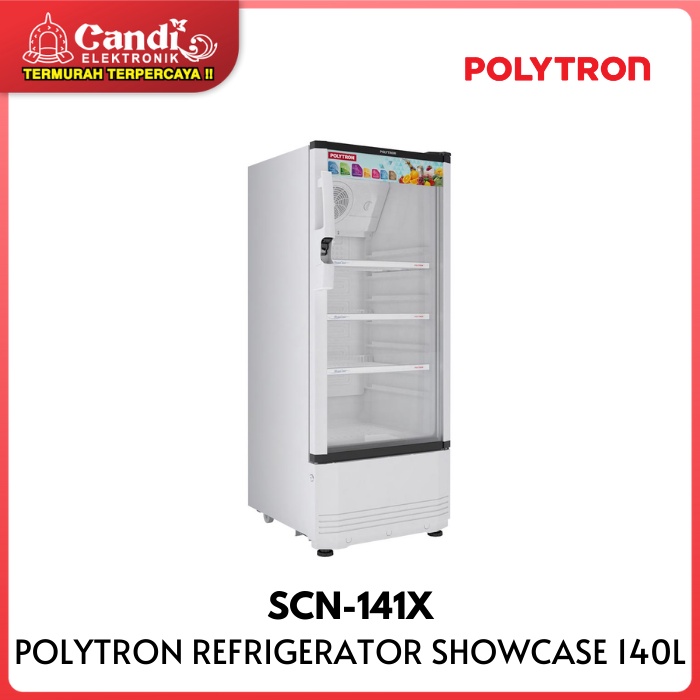 POLYTRON Kulkas Showcase Kapasitas 140 Liter SCN-141X | Lazada Indonesia