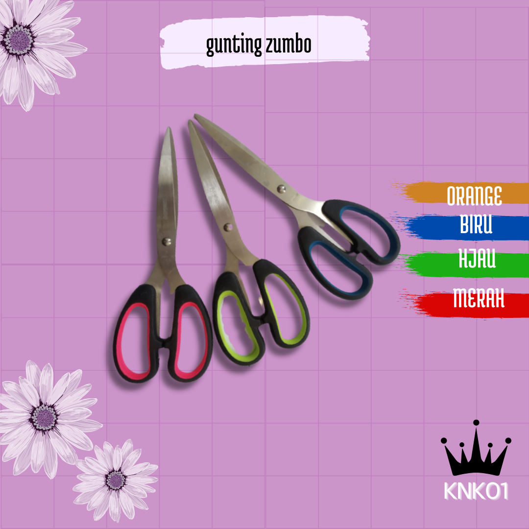 Gunting Kertas M2000 Ukuran Besar Gagang Warna Anti Karat | Lazada ...