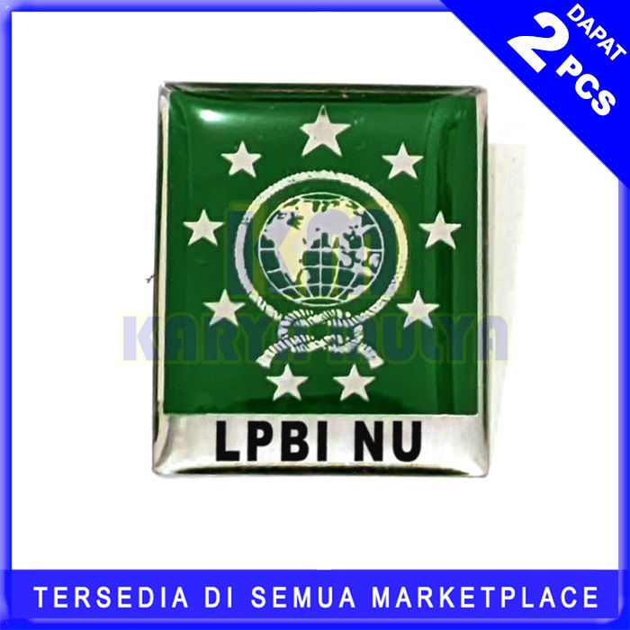 Pin NU Lencana LPBI NU Pin Logo LPBI NU Model Kotak Bros NU Murah Pin ...