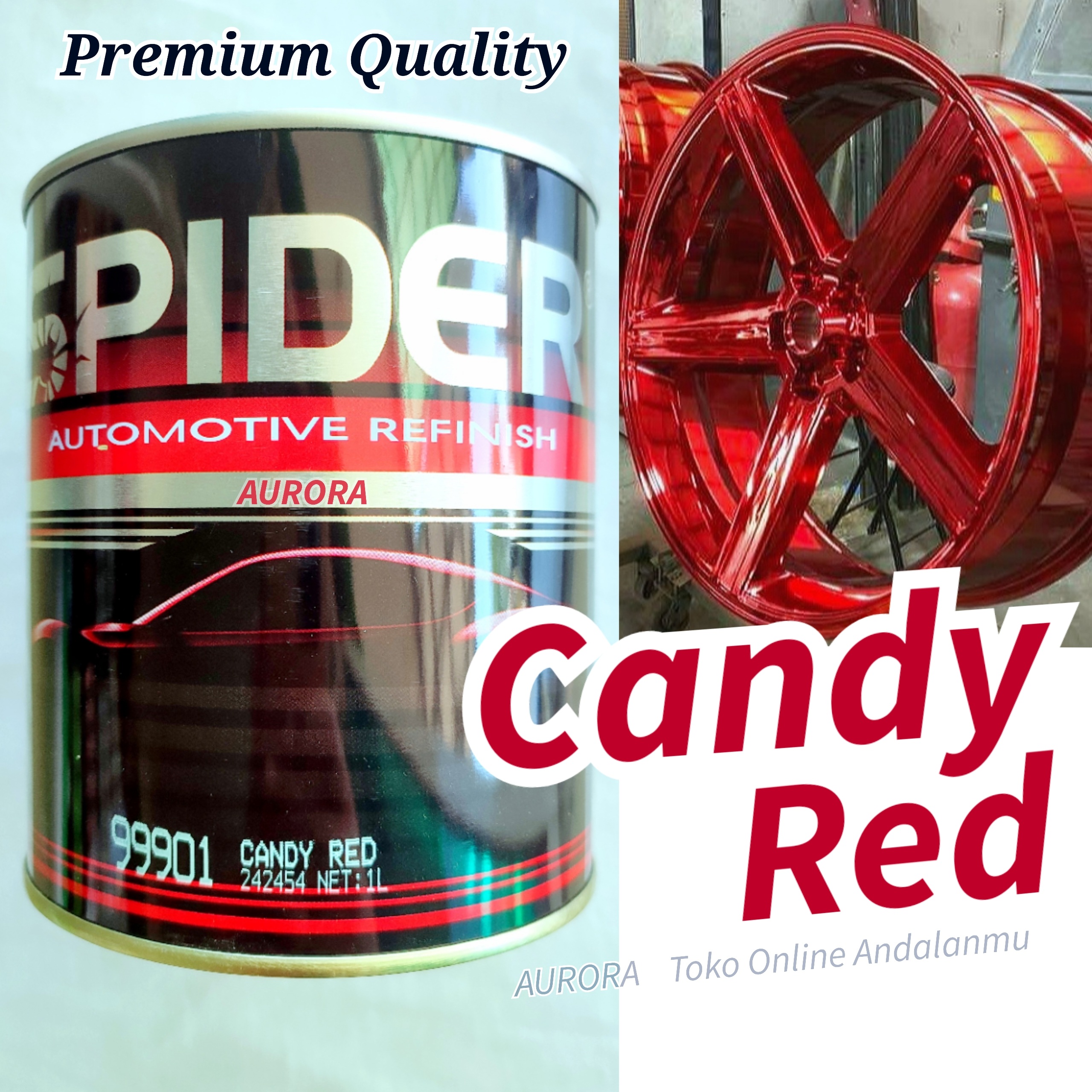 Cat Candy Merah SPIDER 200ml Candytone Red Cendy Cendi Cenditon Cet ...