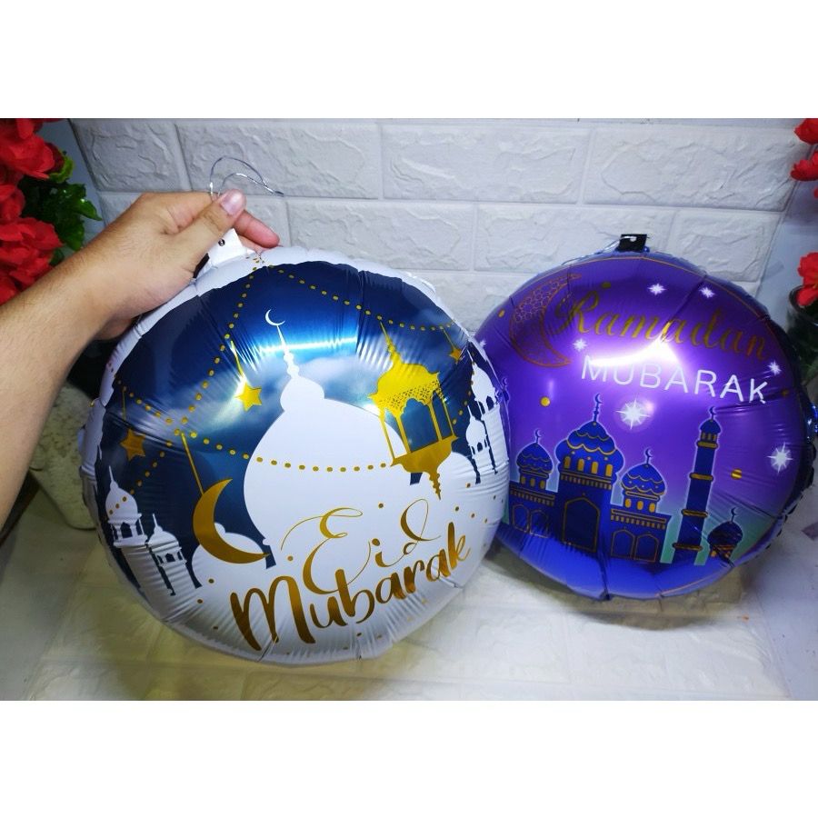 DEKORASI RAMADHAN MUBARAK BALON ALUMUNIUM FOIL KAREEM IDUL FITRI EID ...
