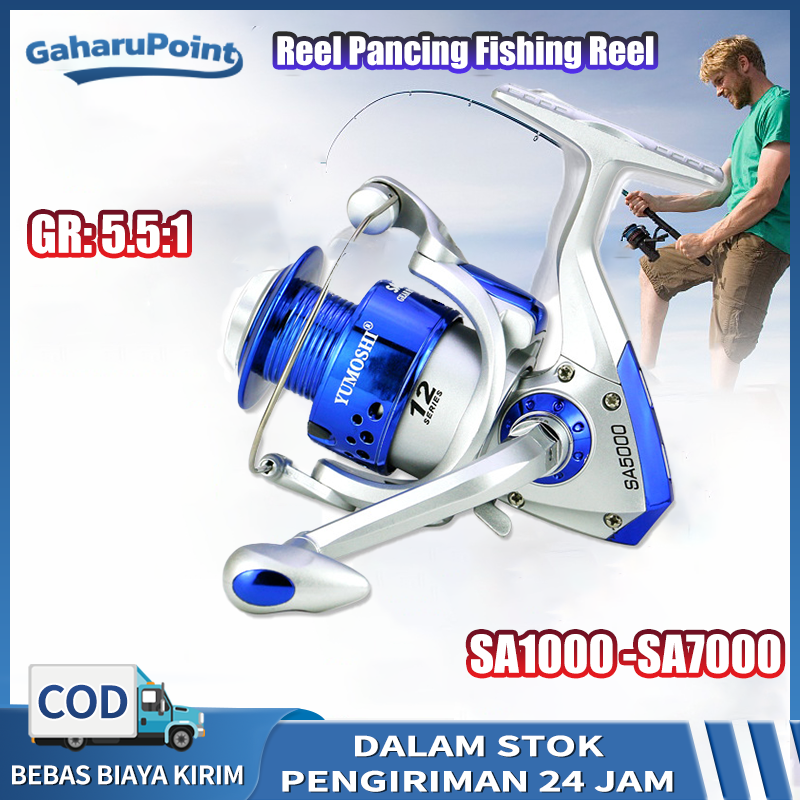 Yumoshi 1000-7000 Series Reel Pancing Fishing Reel 5.5:1 Gear Ratio ...