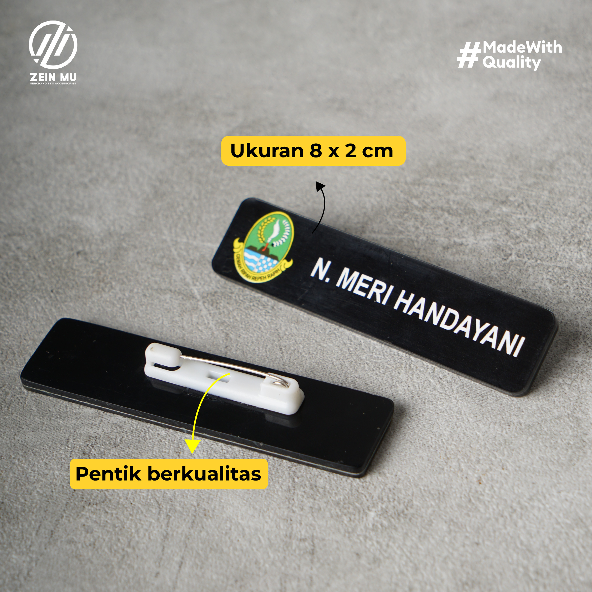 PAPAN NAMA / NAME TAG / FULL AKRILIK / PENITIK | Lazada Indonesia