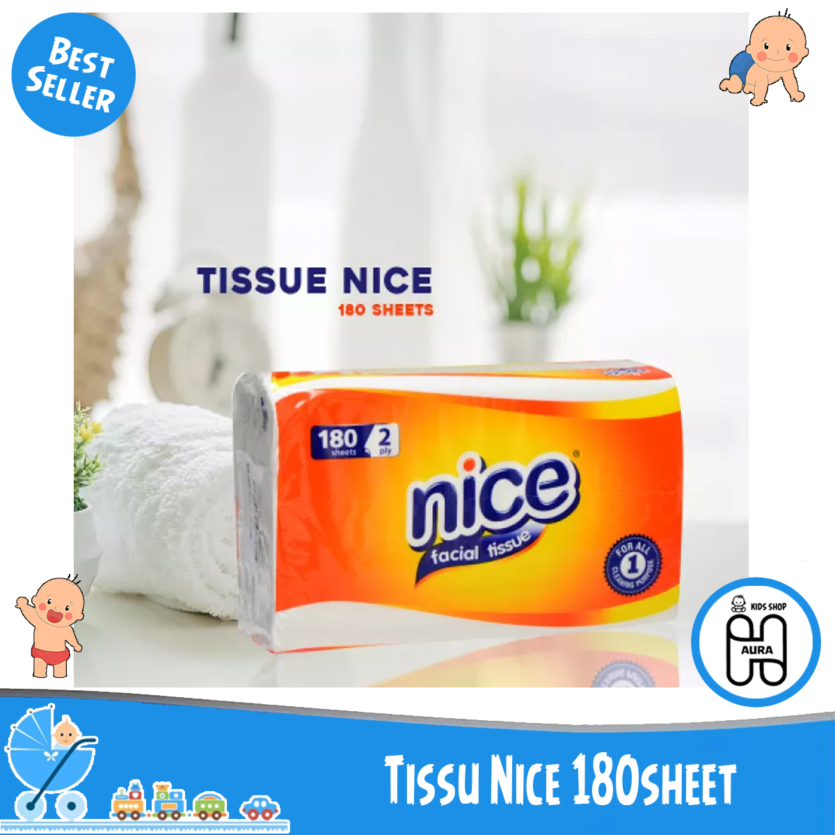 Tissue Clean Plus 180 sheets Tisu Clean Plus 180 sheet / Tissu murah ...